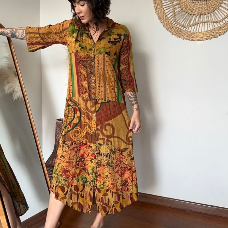 BUTTERFLY BY PATCHWORK - Chemise terrosa